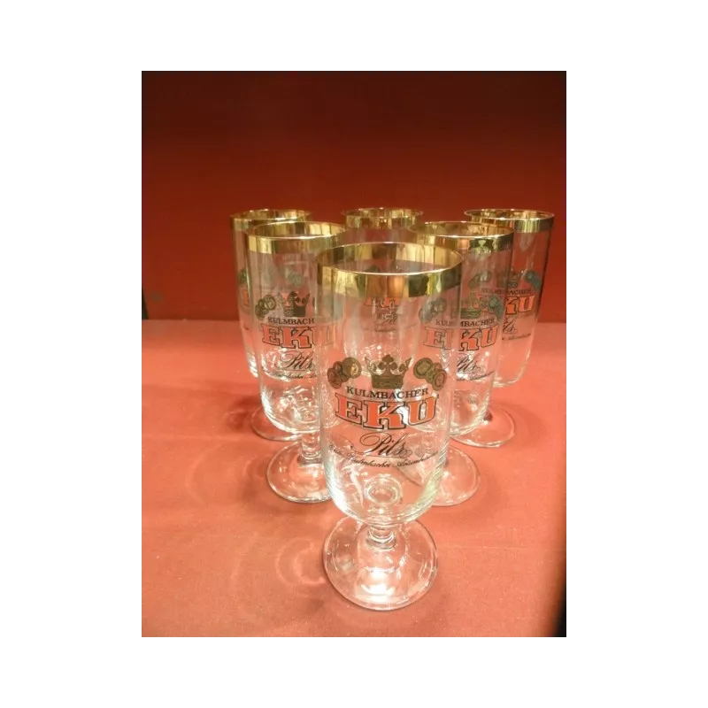6 VERRES EKU KULMBACHER 20CL