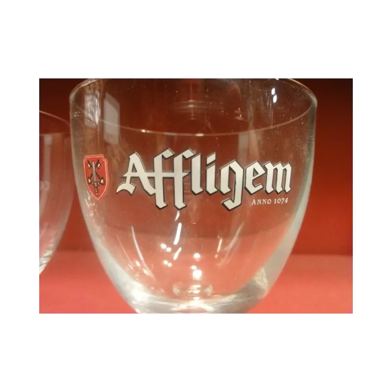 DEUX VERRES AFFLIGEM 15CL LOGO BLANC