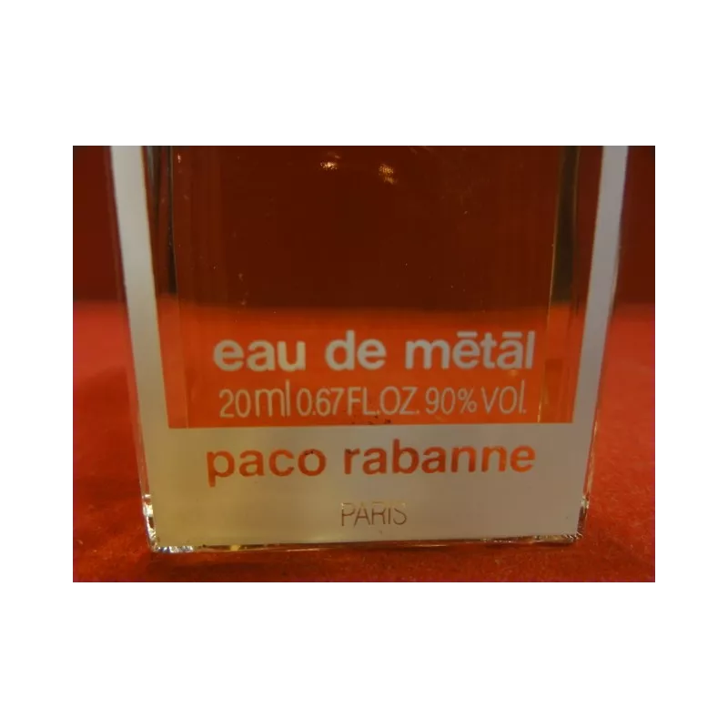 1 FLACON EAU DE METAL PACO RABANNE - Tigrebock