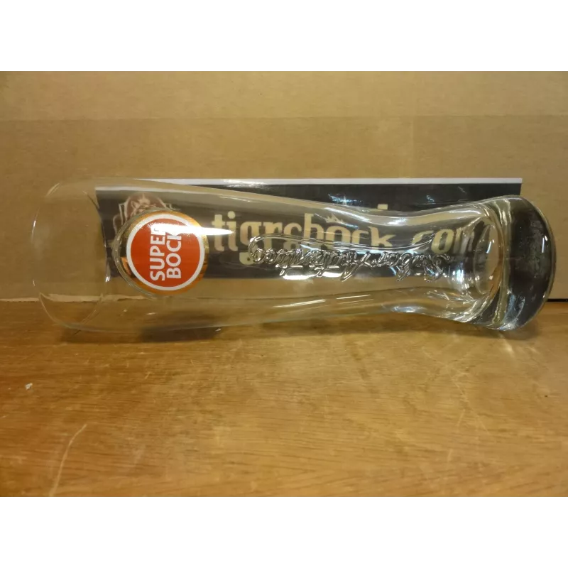 6 VERRES SUPER BOCK 25CL NOUVEAU HT 19CM