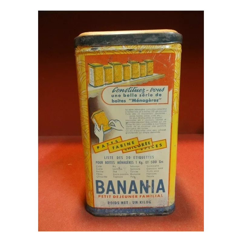 BOITE BANANIA SUCRE HT 17.50CM