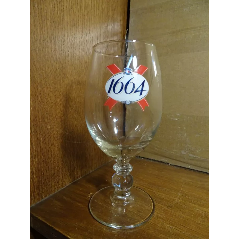 1 VERRE 1664 25CL BIERE DE MARS BRASSIN 2002 HT 16.20CM