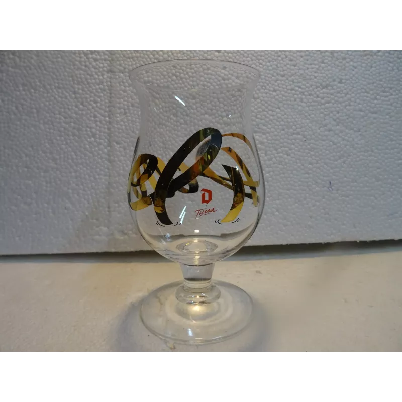 VERRE DUVEL COLLECTOR HT 13.20CM COULEUR OR