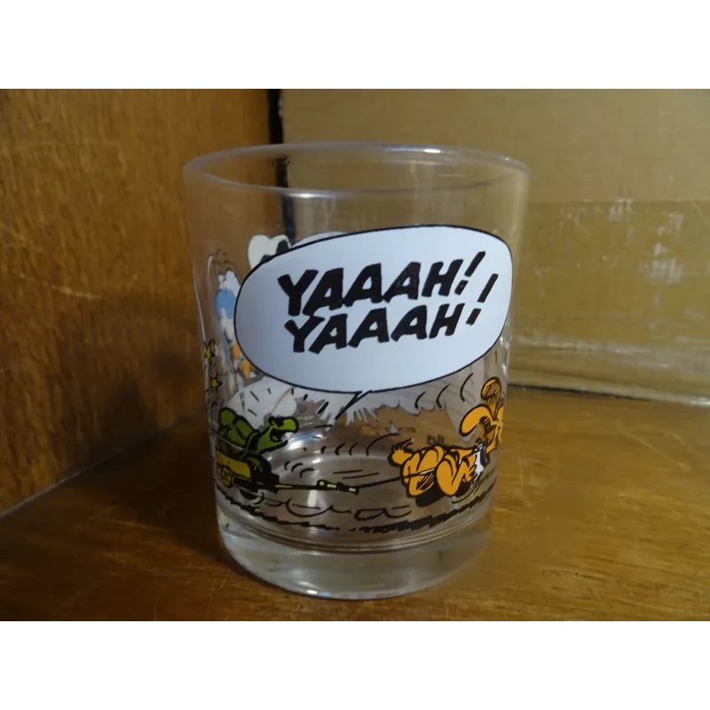 VERRE BOULE &BILL NUTELLA HT 8.40CM ANNEE 1997