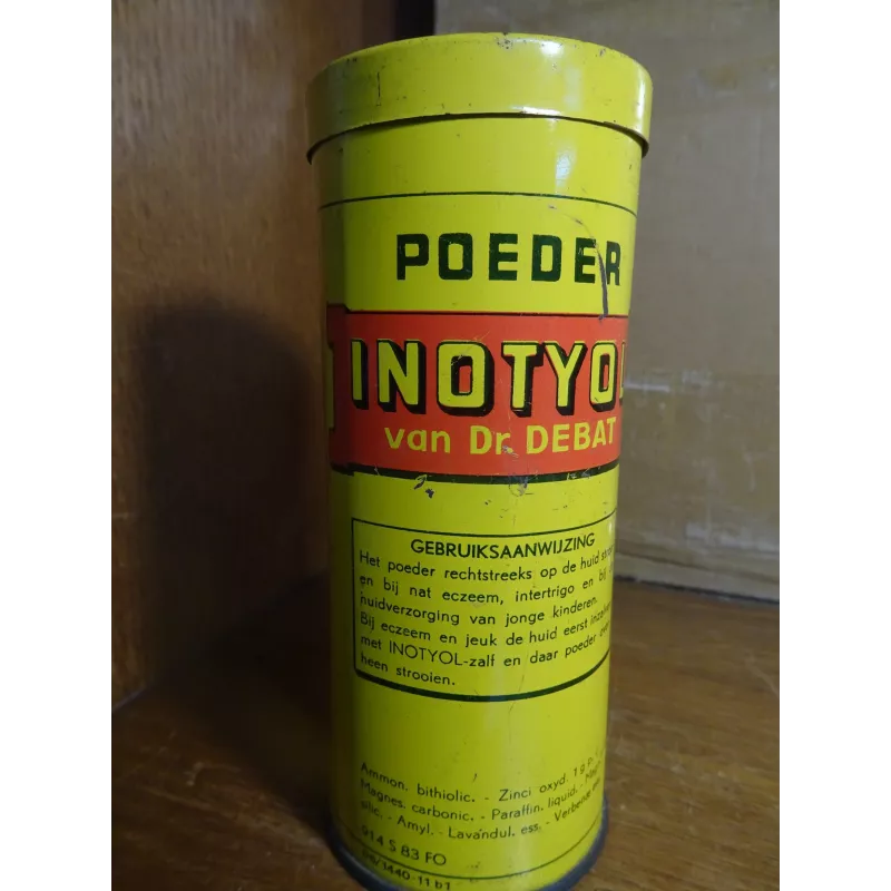 BOITE POUDRE INOTYOL HT 14.50CM DIAMETRE 6.20CM