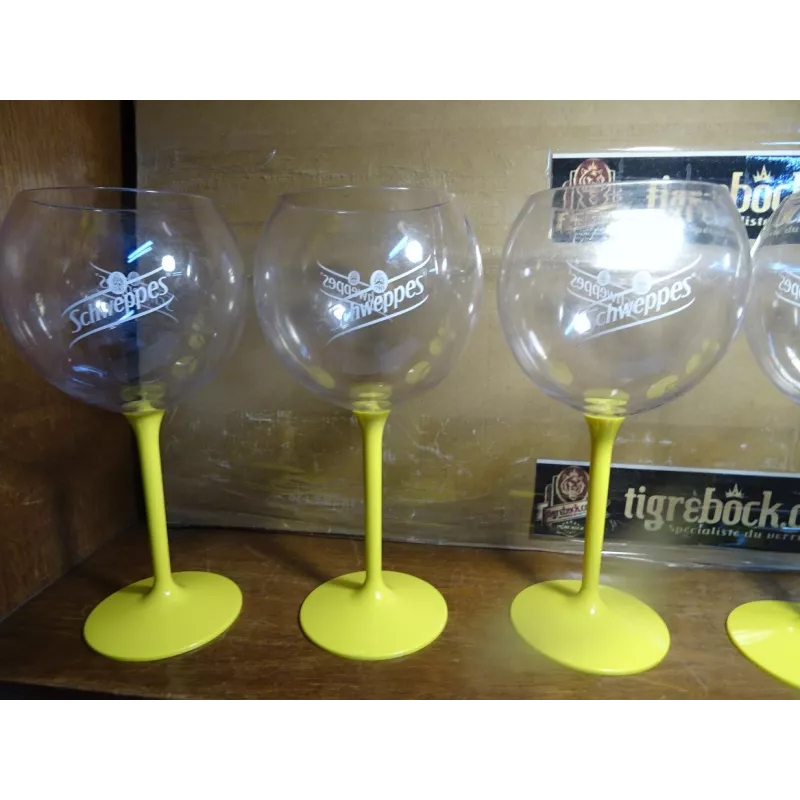6 VERRES SCHWEPPES EN POLYCARBONNATE - Tigrebock