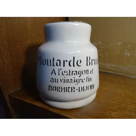 POT A MOUTARDE BRUNE BORNIER - DIJON HT 11.50CM