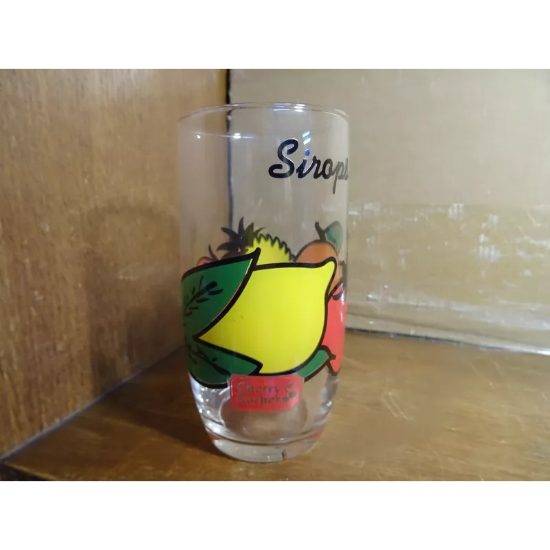 6 VERRES SIROPS CHERRY ROCHER 25CL HT 12CM
