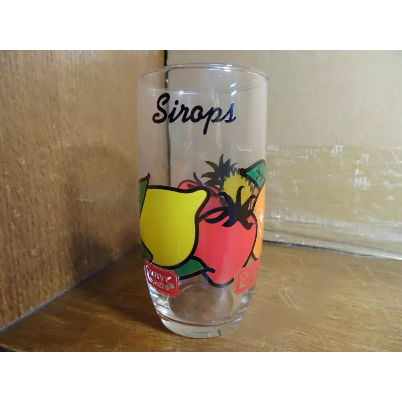 6 VERRES SIROPS CHERRY ROCHER 25CL HT 12CM