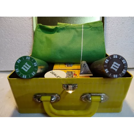 BOITE VALISE M&Ms POKER COLLECTOR 23.50CM X17CM X9CM