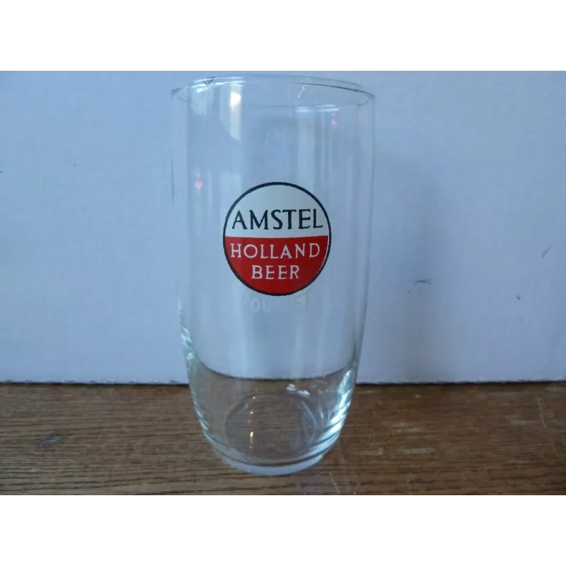 1 VERRE AMSTEL HOLLAND BEER POUSSET 25CL HT 12.50CM