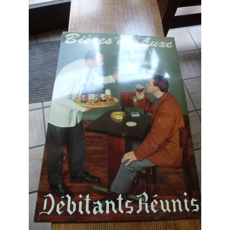 TOLE DEBITANTS REUNIS 48.70CM X33.80CM